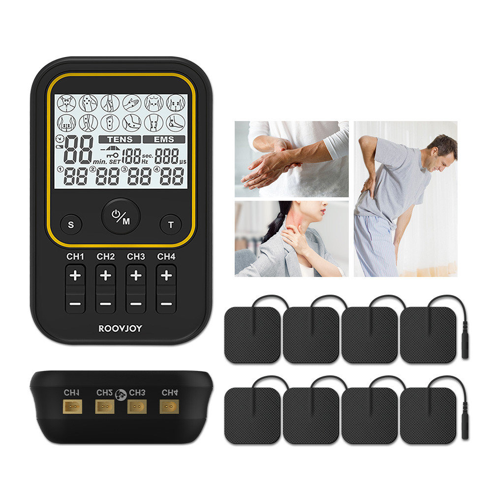 SALORIE2 in 1 TENS/EMS Electric Pulse Massage Device Tens Unit Electric ...