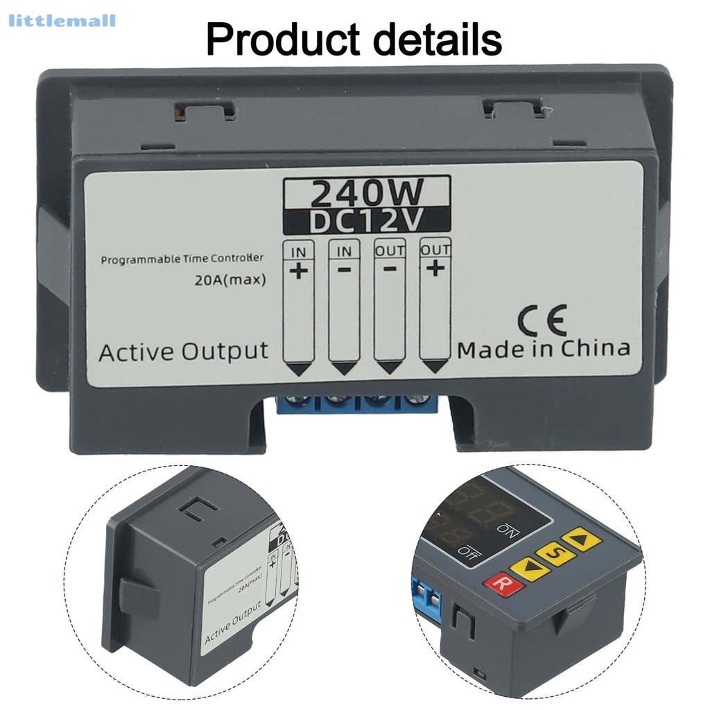 [LLMA]DC 12V Time Delay Switch 10A Timer Switch Module Programmable Digital Time Cycle | Shopee ...