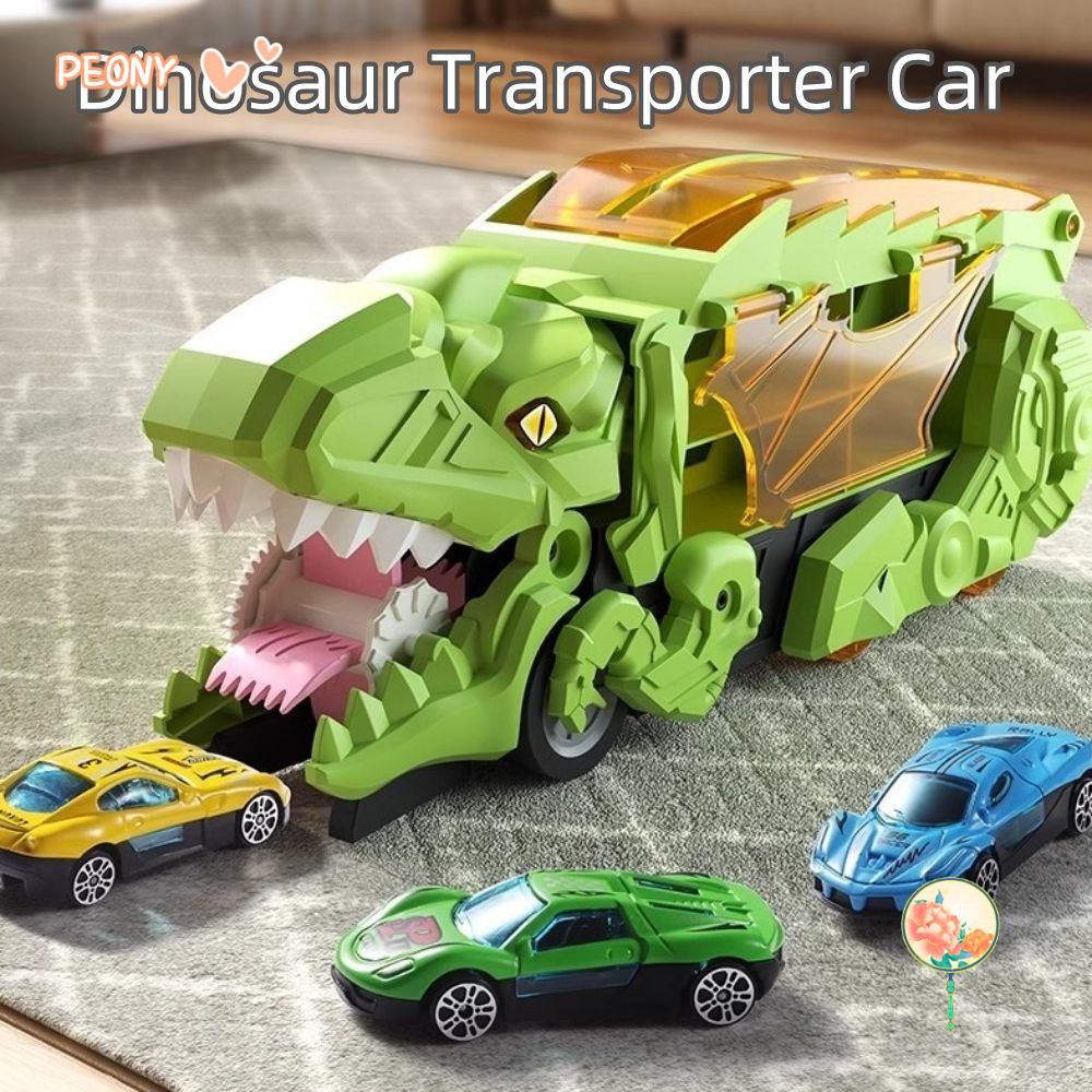 PEONY-HOME Dinosaur Transporter Car, Roll To Eat Game Car Organizer ...