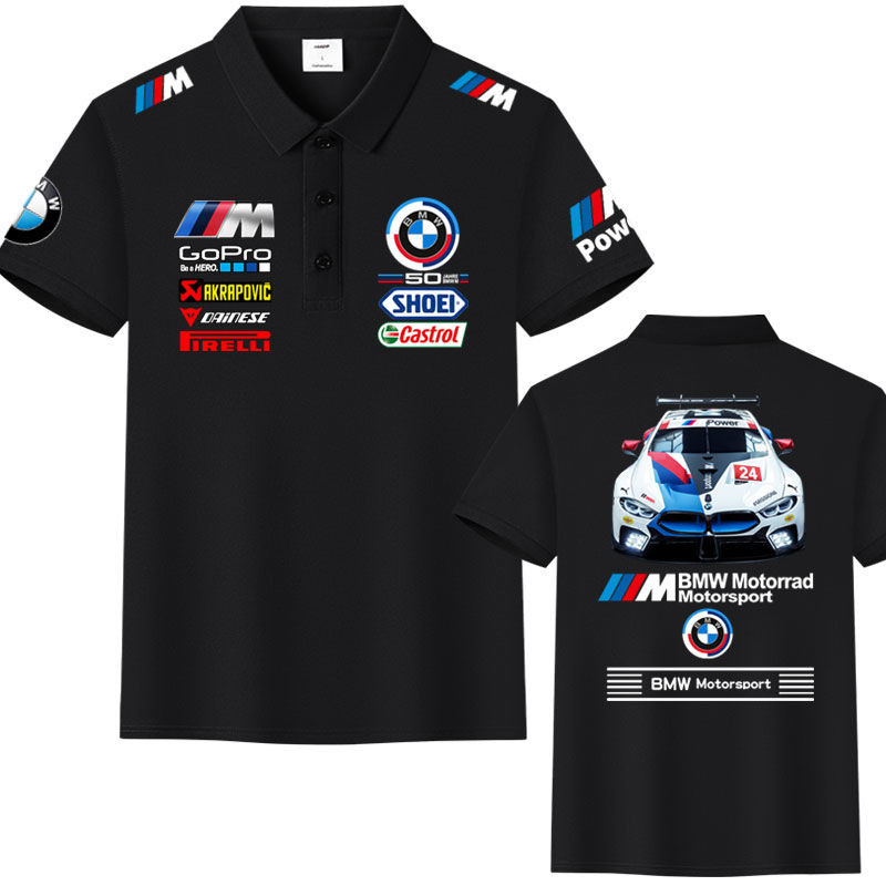 Bmw MPOWER POLO Shirt F1 Racing Jersey Motorcycle Riding Half-Sleeve ...