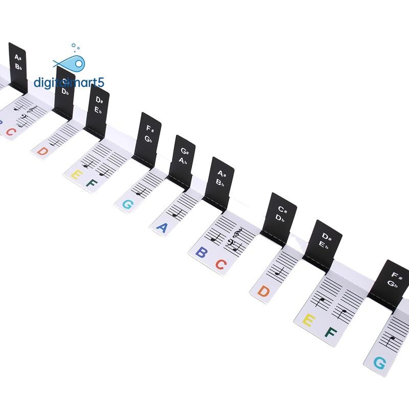 2 PCS 88 Keys Removable Piano KEY Labels Piano Keyboard Stickers Piano ...