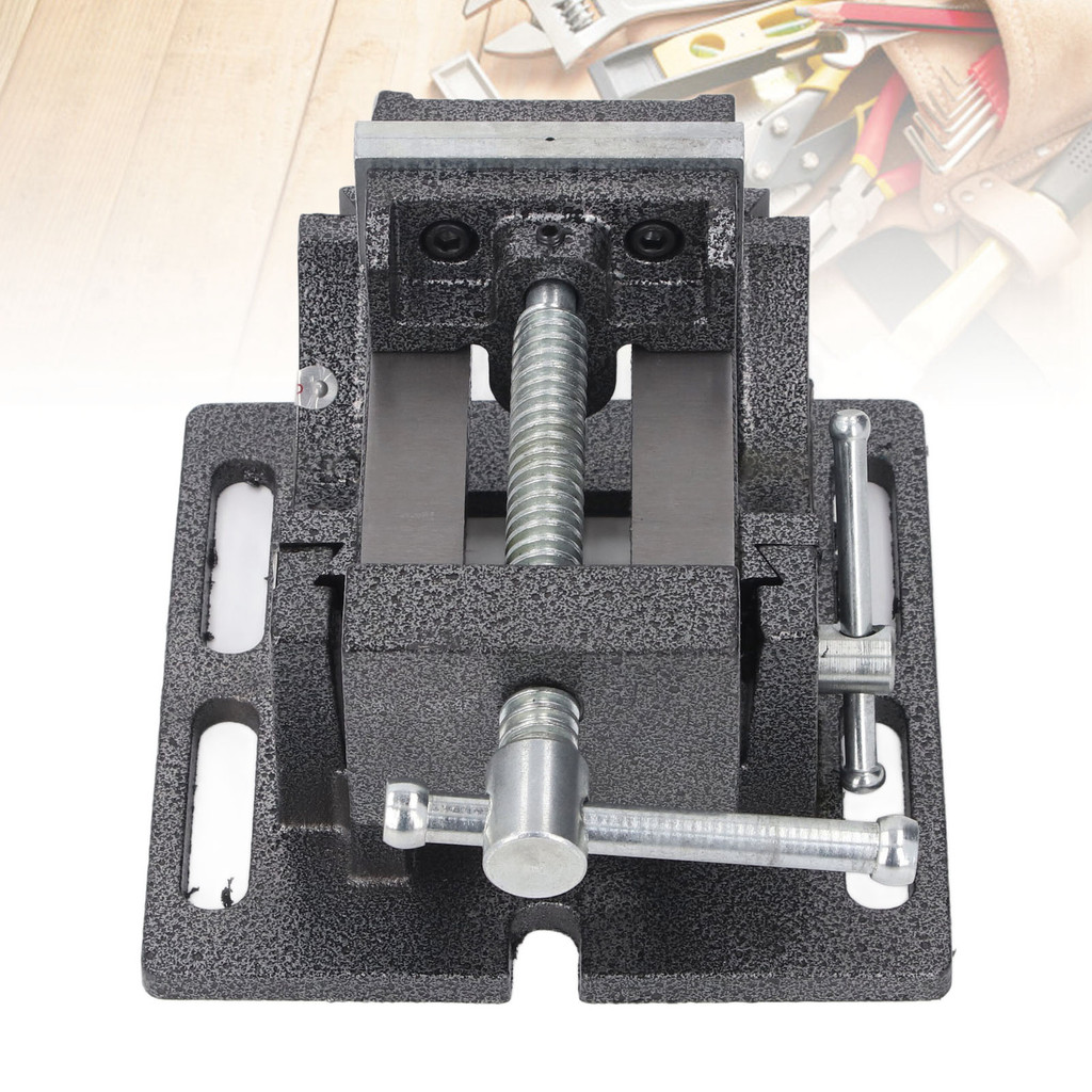 [CSS] 3 Inch Angle Drill Press Vise 0-90 Degree Tilting Stable Clamping ...