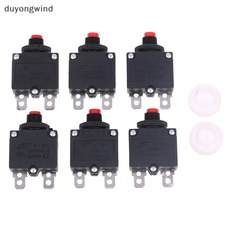 (duyongwind) Thermal Switch Circuit Breaker Overload Protector 5A 6A 8A ...