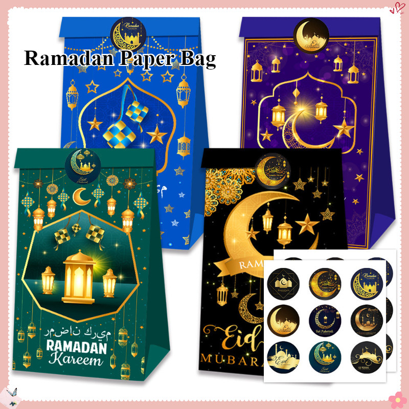 12PCS Ramadan Hari Raya Gift Bag Goodies Packaging Bag 环保袋礼物袋 | Shopee ...