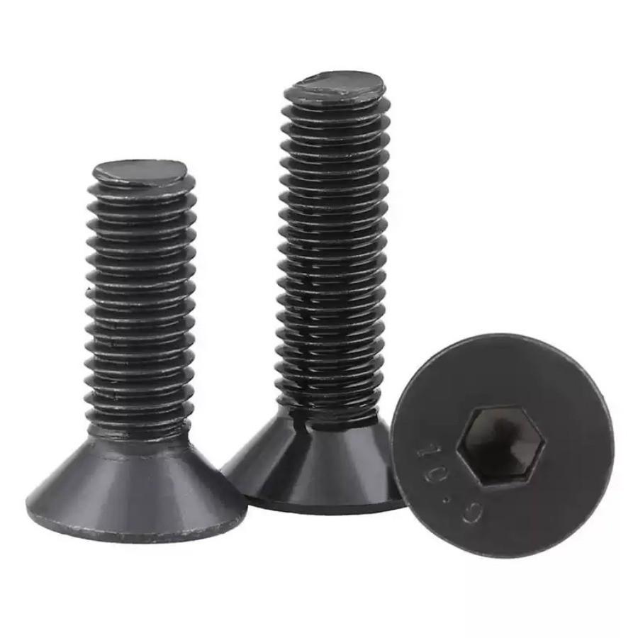 CSK Allen Screw/Black Carbon Steel 10.9 High Tensile skru//High Tensile ...