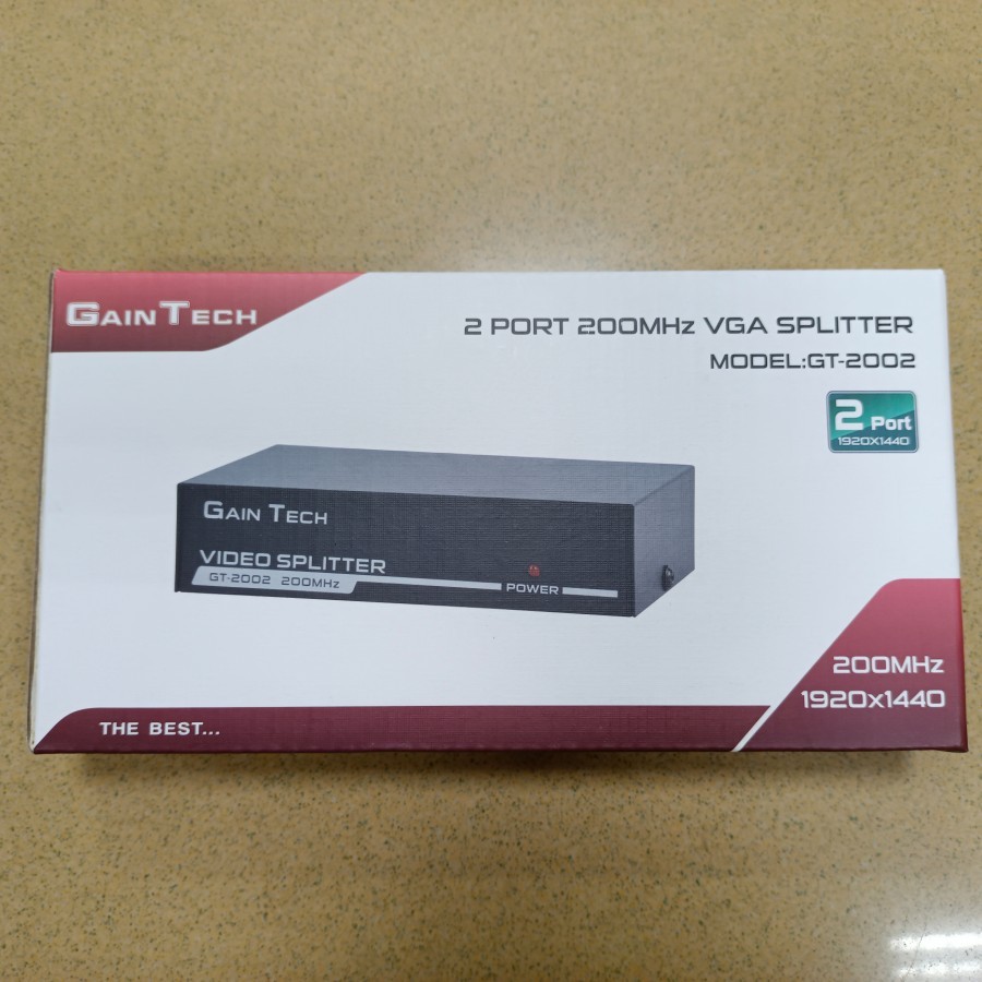 Gaintech VGA Splitter 2 Ports / 4 Ports 200Mhz GT-2002/4 | Shopee Malaysia