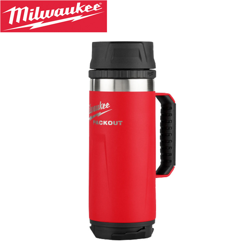 Milwaukee 48-22-8394R PACKOUT 18oz Insulated Mug With Sip Lid Double ...