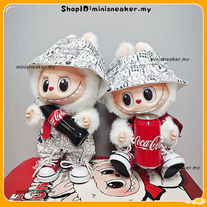 Labubu Clothes, Coca-Cola Series, Graffiti Pants+Hat, Suitable for ...