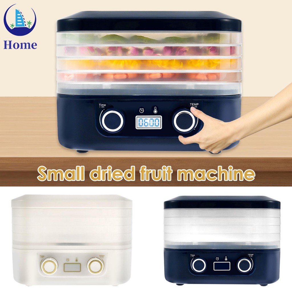 Food Dehydrator 5 Tray Food Dryer Machine Temperature Adjustable Freeze ...