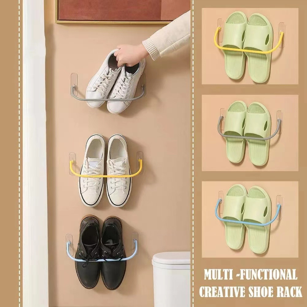 M & K | Slipper Rack Hanging Wall Slipper Rack Toilet Slipper Rack Wall ...
