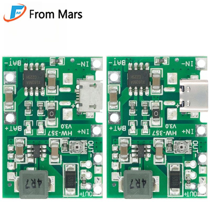 Li-Ion 18650 Lithium Battery Charging Module Board 3.7V 4.2V Dc-Dc ...