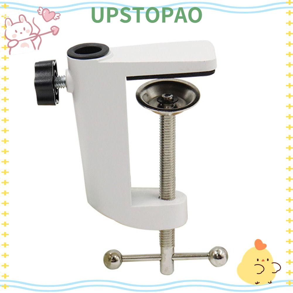 UPSTOPAO Clamp, Black,White Metal Microphone Stand Desk, Universal C ...