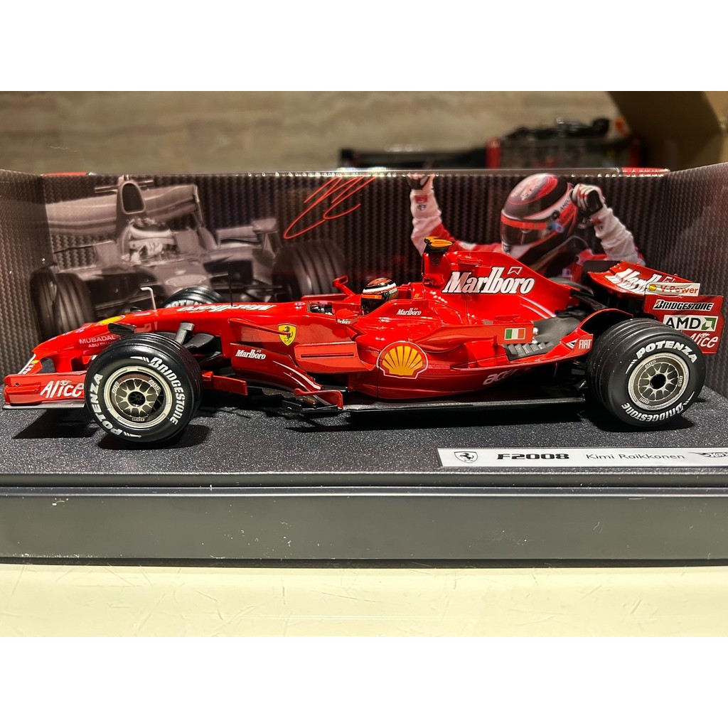 [Ready Stock] Hot Wheels 1/18 Ferrari F2008 Lecin 2008 Saiji Marlboro ...