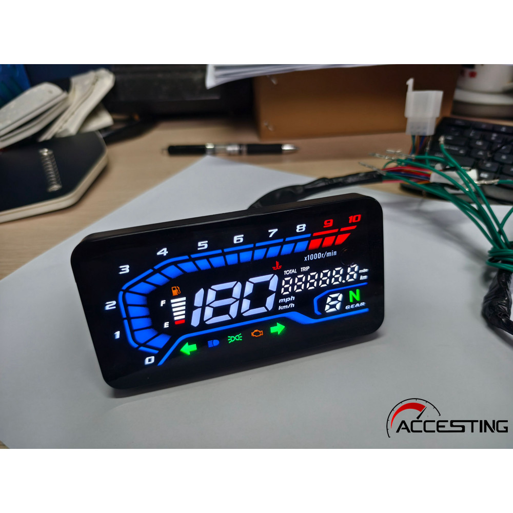 【With timer】2025 NEW Universal Motorcycle LED Digital Speedometer ...