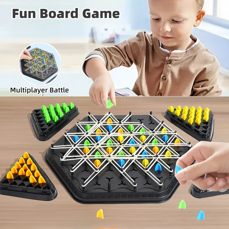 Triangle Chess Puzzle Game Multiplayer Desktop Board Game for Family ...