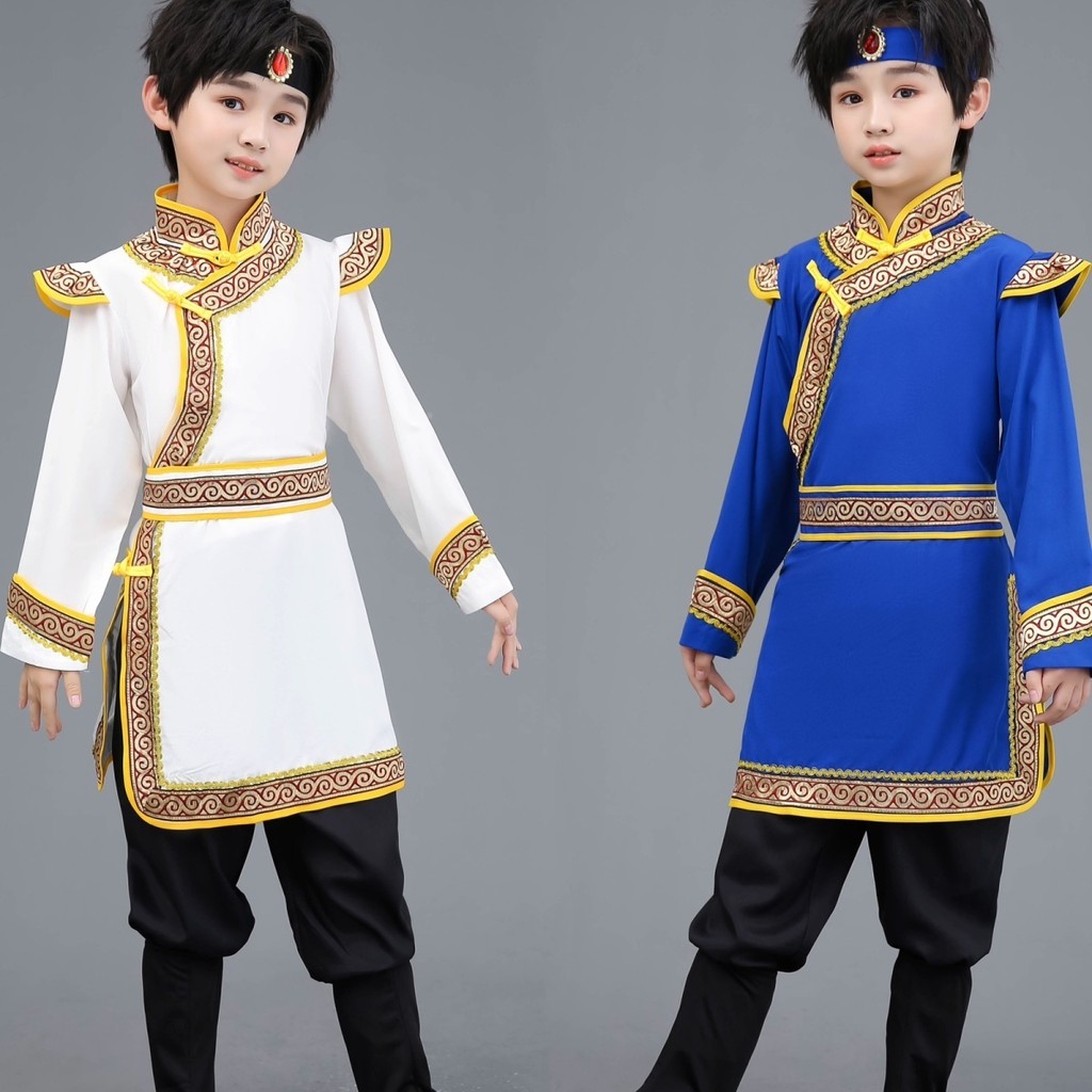 Costume Children Children Mongolian Ethnic Mongolian Show 1.14 Men's ...