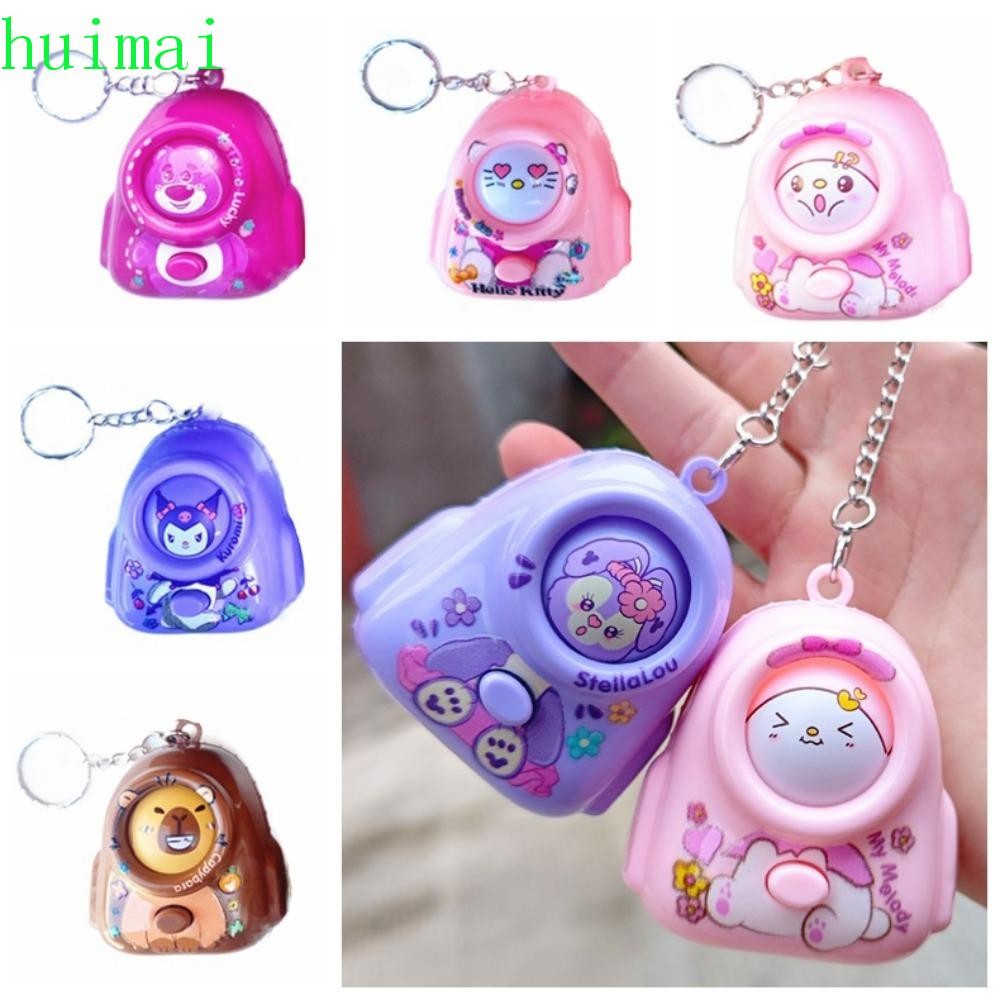 HUIMAI Capybara Face Changing Keychain, Schoolbag Shape Doraemon ...
