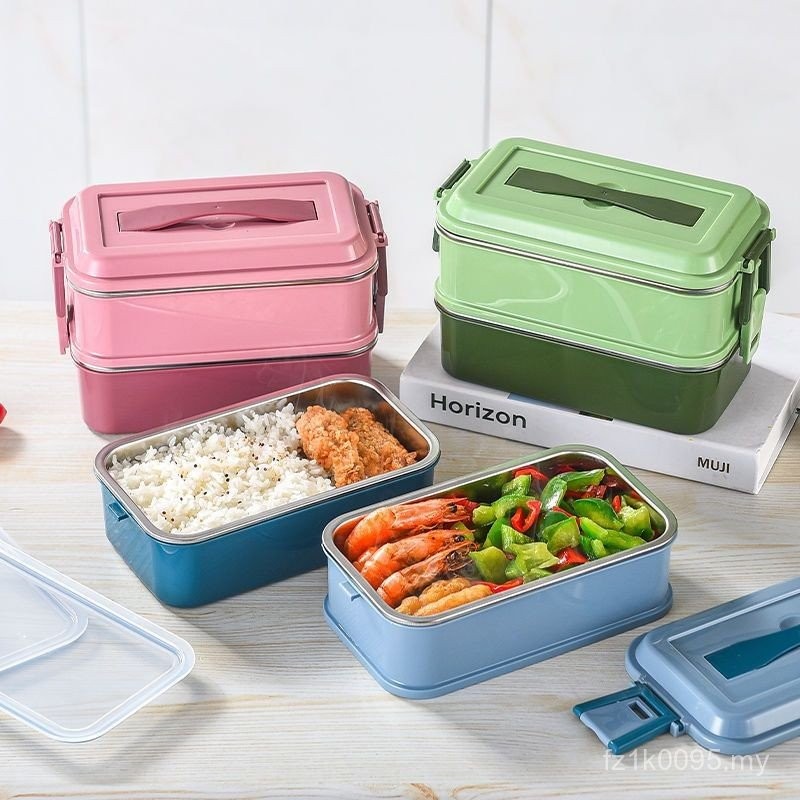304 Lunch Box with Lid Lunch Box Office Worker Rectangular Adult ...