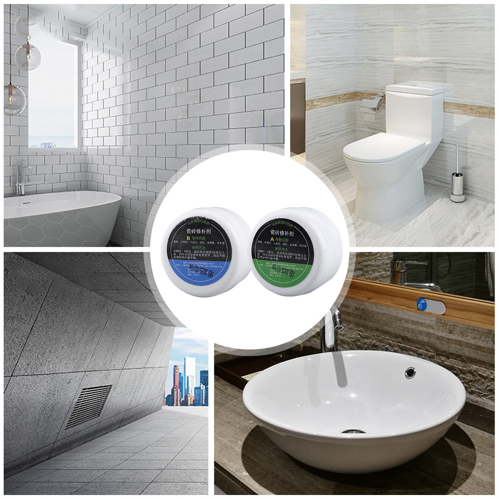 Tile Repair Kit Shower Repair Kit Ceramic Floor Tile Toilet Washbasin ...