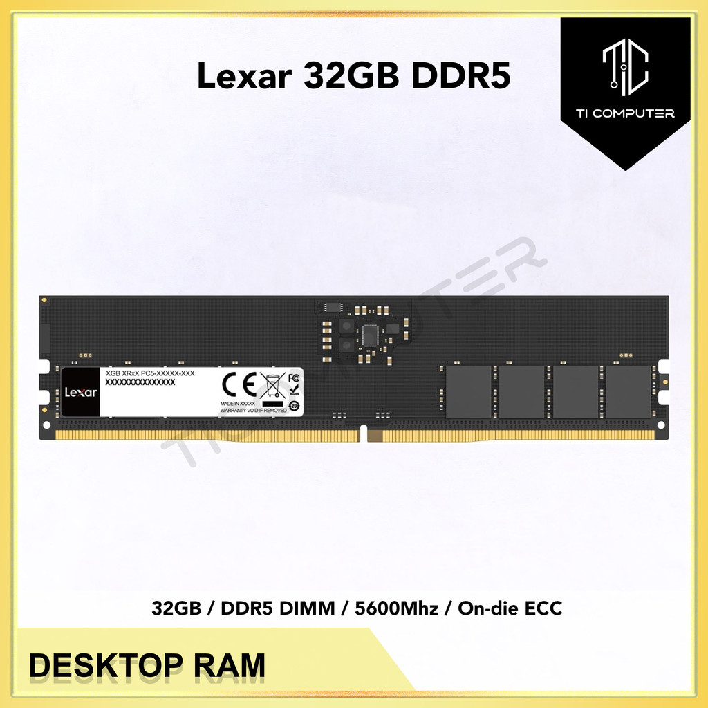 LEXAR 32GB DDR5 5600mhz 1.1V UDIMM Desktop PC RAM LD5U32G56C46ST-BGS ...