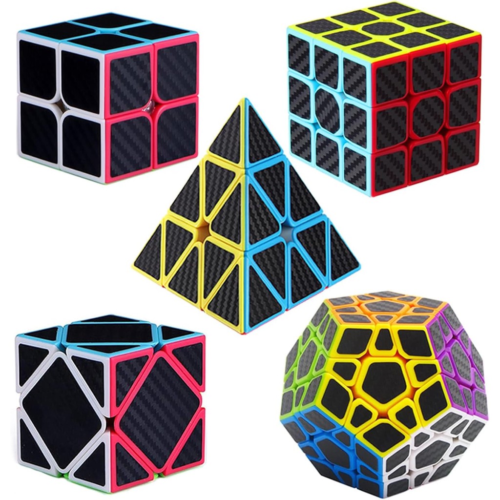 Roxenda Speed Cube Set, [5 Pack] Magic Cube Bundle of 2x2 3x3 Skew ...