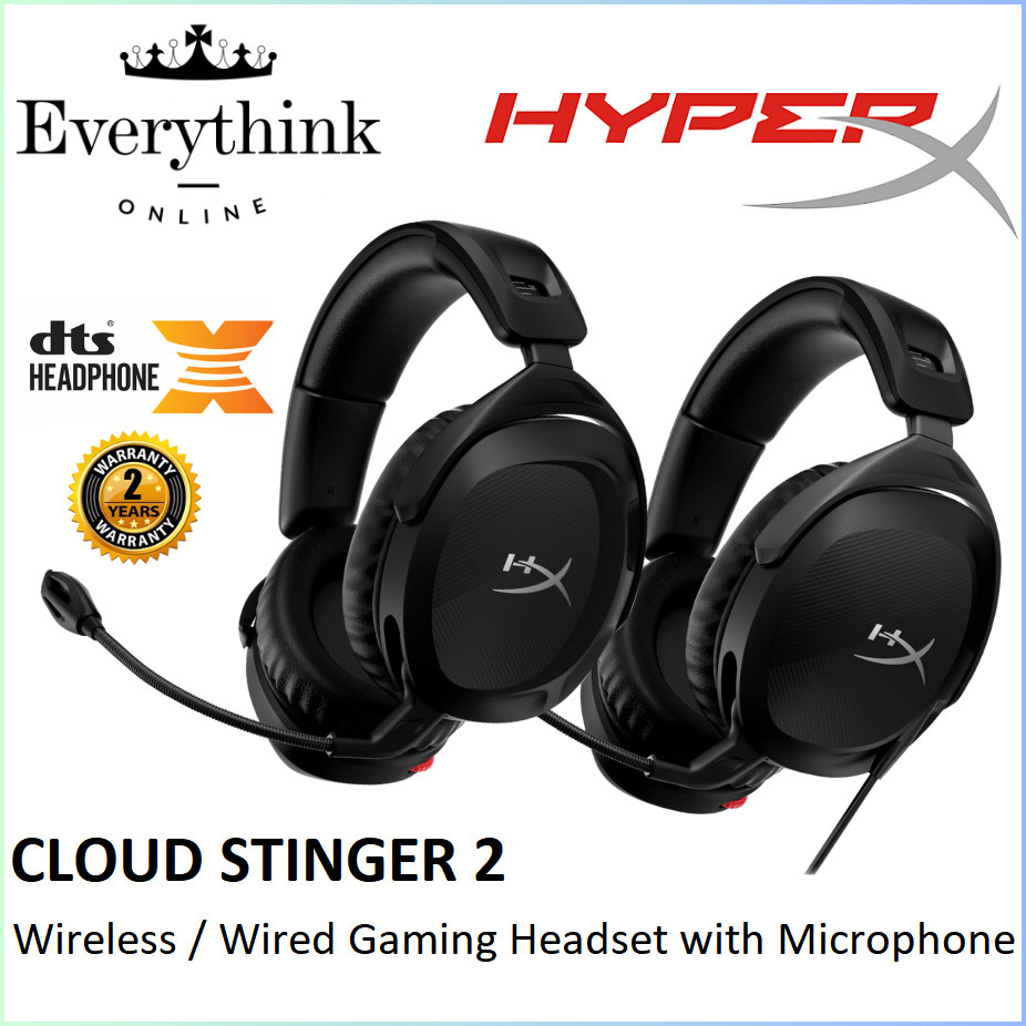 HYPER-X HYPERX CLOUD STINGER 2 WIRED / WIRELESS GAMING HEADSET HEADPHONE WITH DTS HEADPHONE: X ...