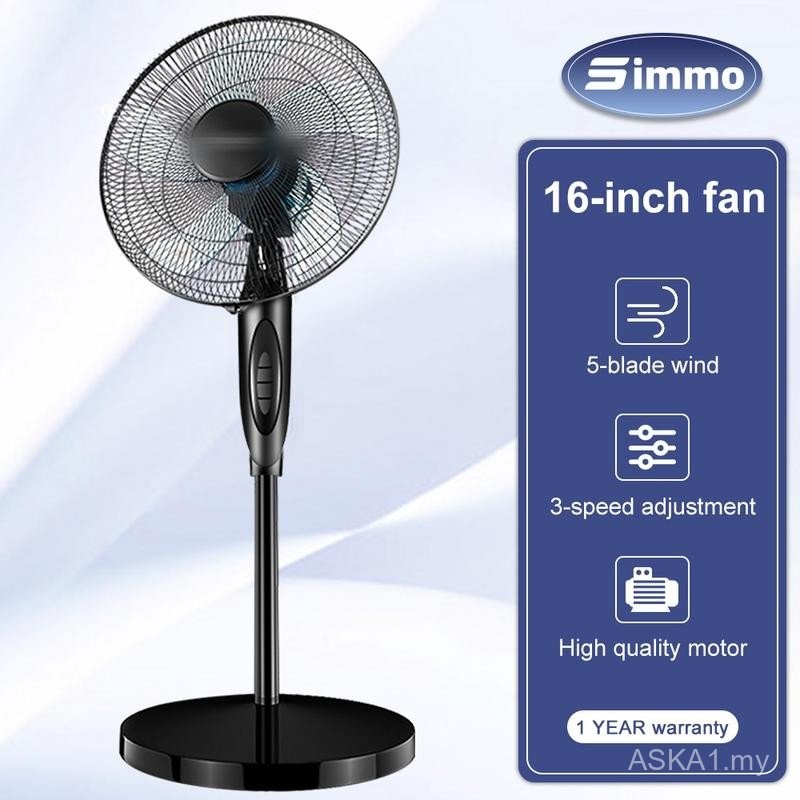 Standing Floor Fan 16 Inch Floor Fan Home Office Oscillating Standing ...