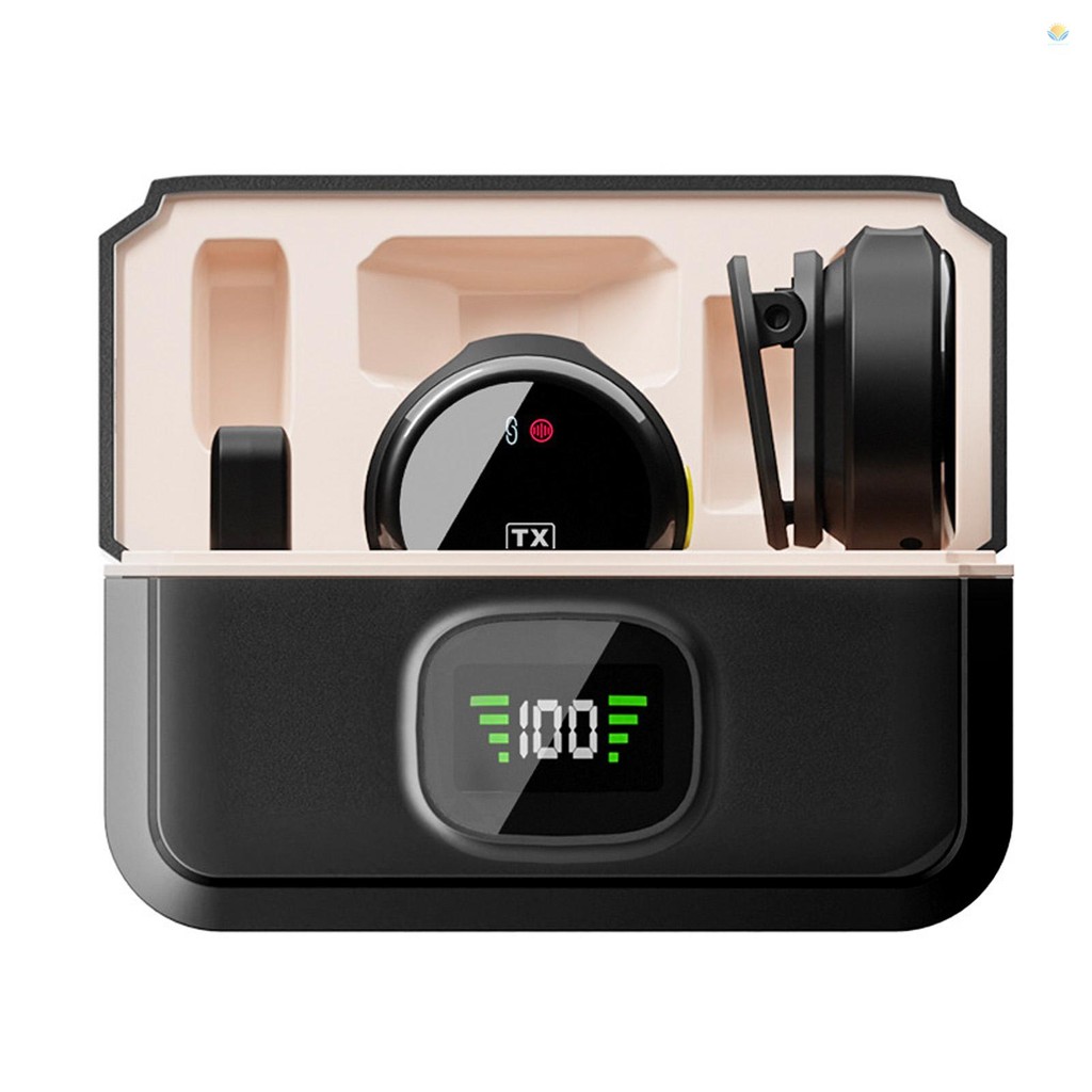 Wireless Lavalier Microphone Dual Microphone Magnetic Suction Wearing ...