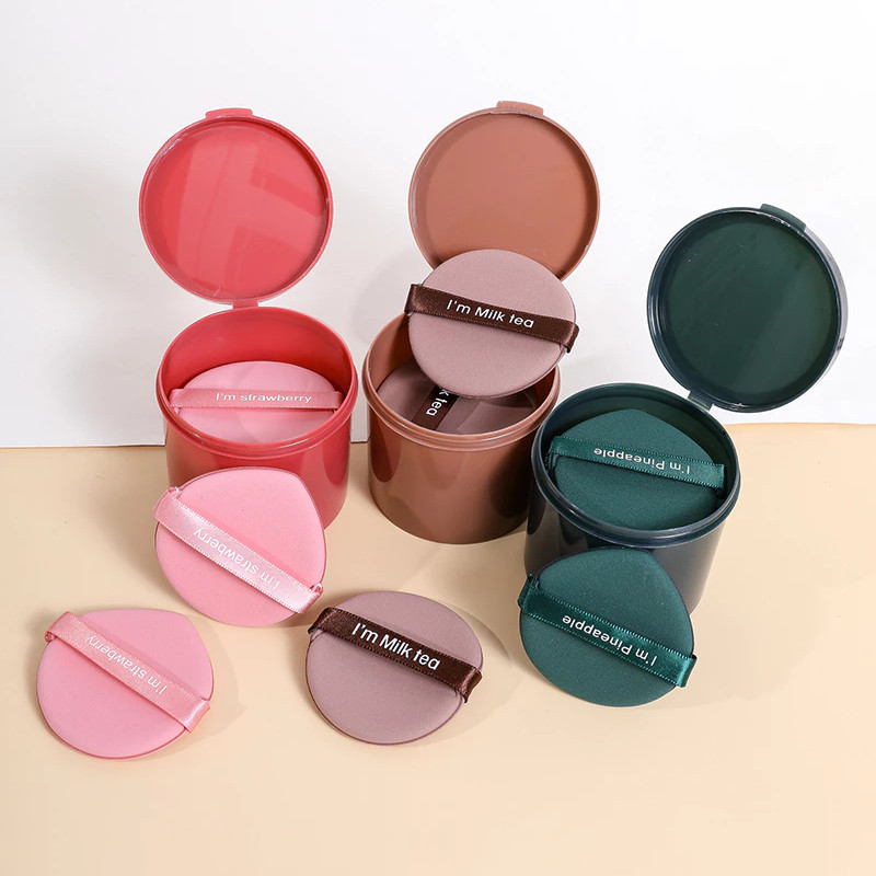 7Pcs Mini Air Cushion Makeup Sponge Powder Puff Wet Dry Use Foundation ...