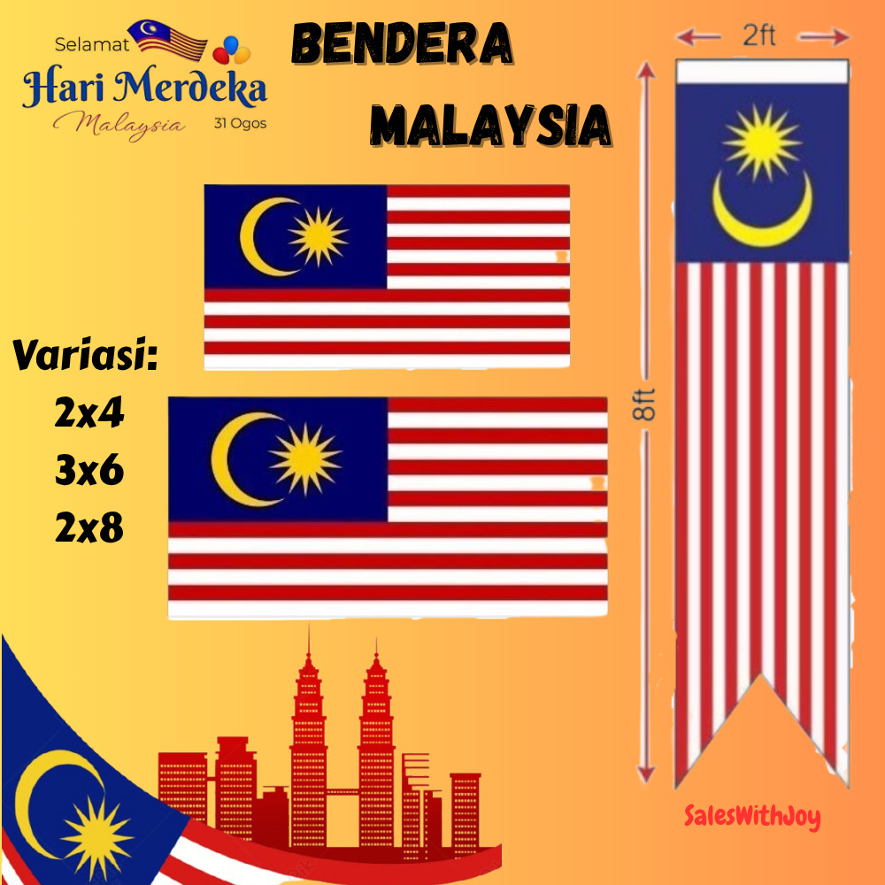 【SalesWithJoy】Malaysia Flag Bendera Malaysia Bendera Negeri Bendera ...