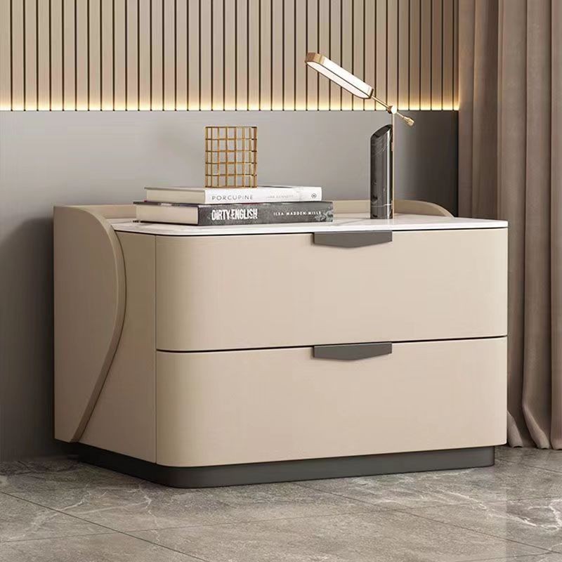 Hot Sale Hot Bedside Table Modern Simple Light Luxury New Style Cream ...