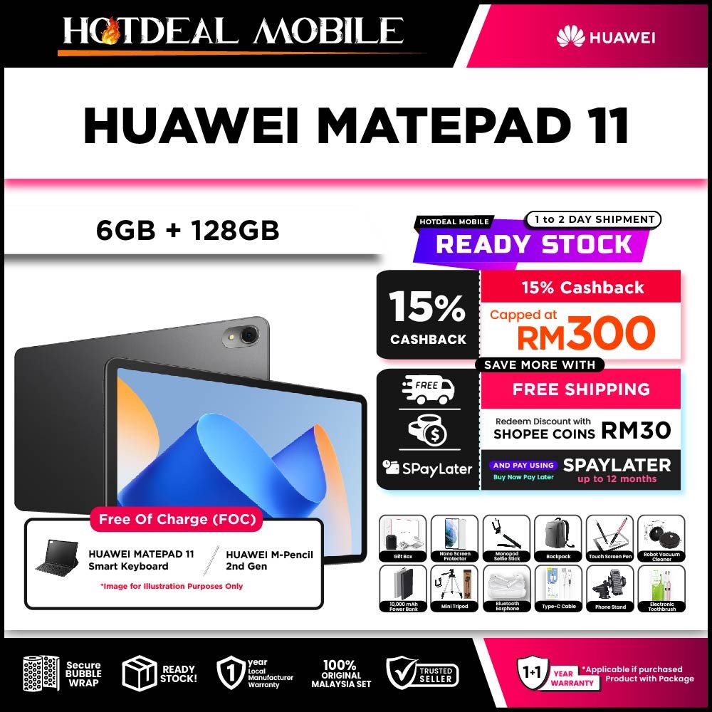 HUAWEI Matepad 11 [6GB RAM 128GB ROM] - Original HUAWEI Malaysia ...