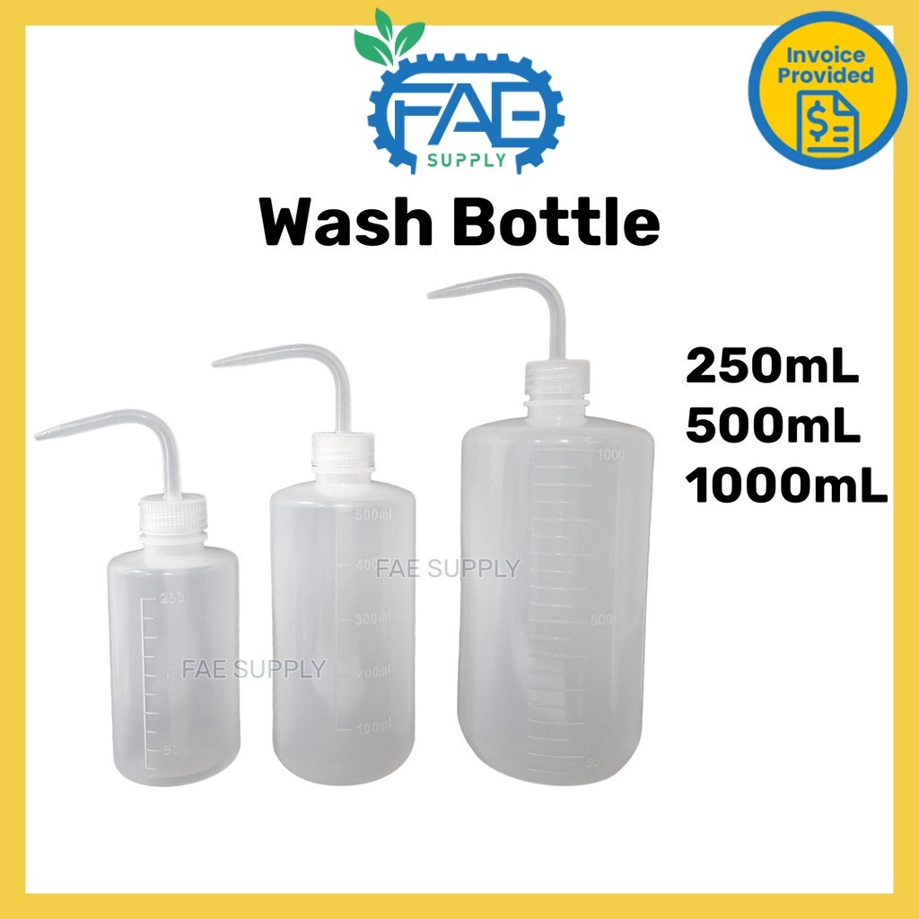 Wash bottle Filling bottle Plastic Laboratory distil water dispenser ...