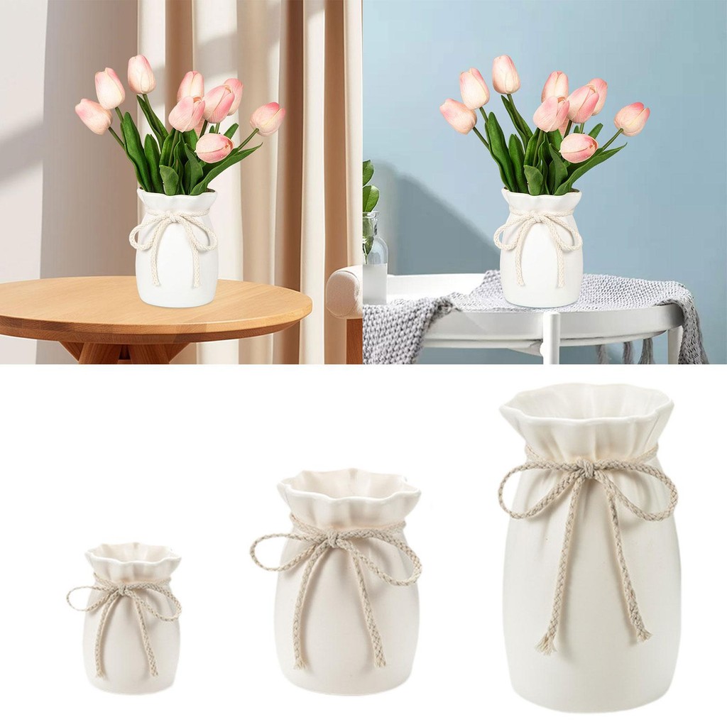 [nlkgeqg] Modern Flower Vase Desktop Centerpiece Art Elegant Container ...