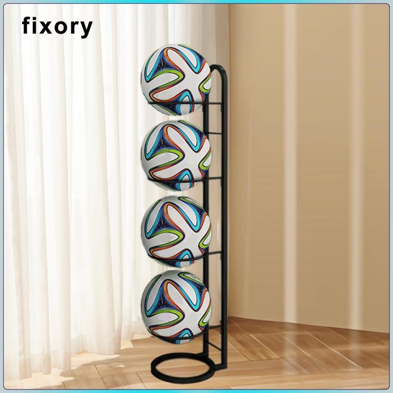 fixory Basketball Storage Rack, Indoor Basketball Storage Rack, 5 Tier ...
