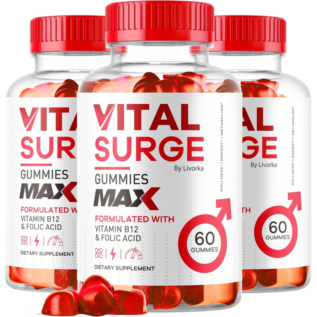(3 Pack) Vital Surge - Vital Surge for Men Gummies, Vital Vita Surge ...
