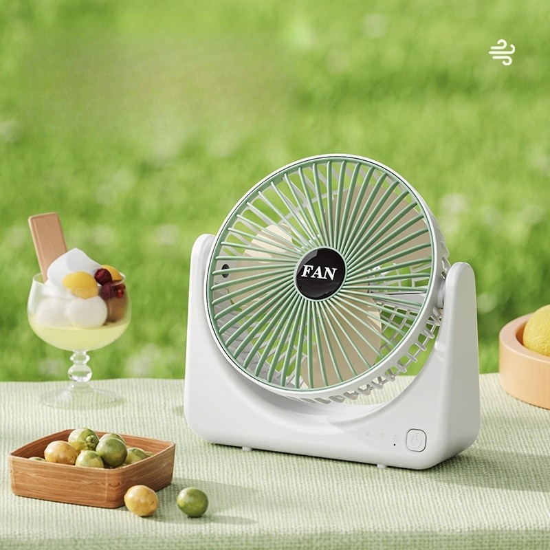 Summer U-shaped desktop fan home student dormitory bedside rechargeable ...
