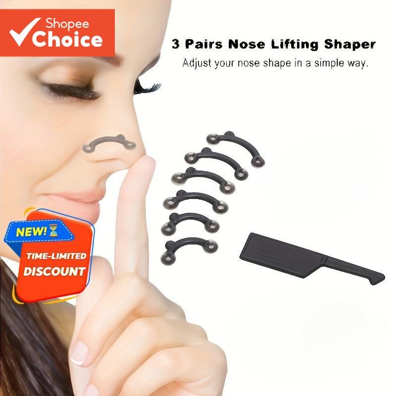 3Pcs Nose Clip Shaper Massage Tool Invisible Painless Nose Corrector ...