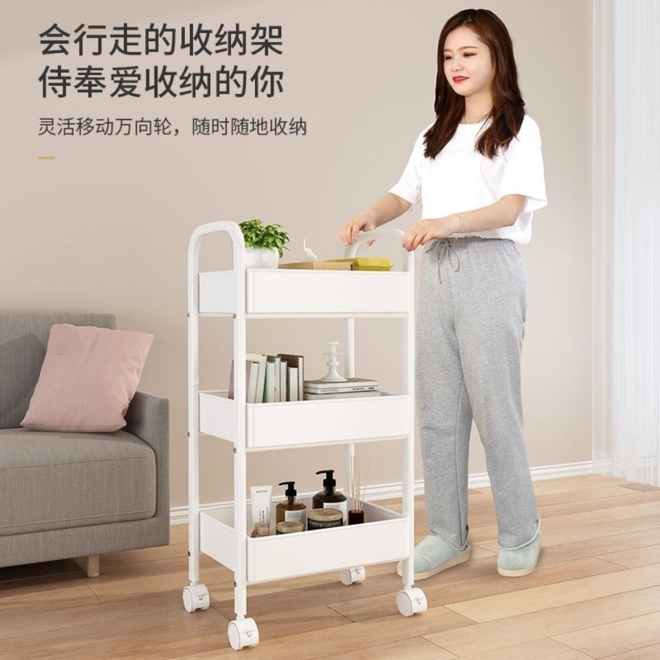 3Tier/Level Multipurpose Storage Rack Trolley Rack with Wheel Kitchens ...