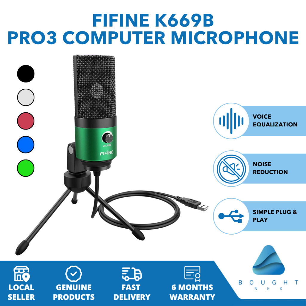 Fifine K669B Pro3 USB Microphone - Perfect for Recording & Streaming | Shopee Malaysia