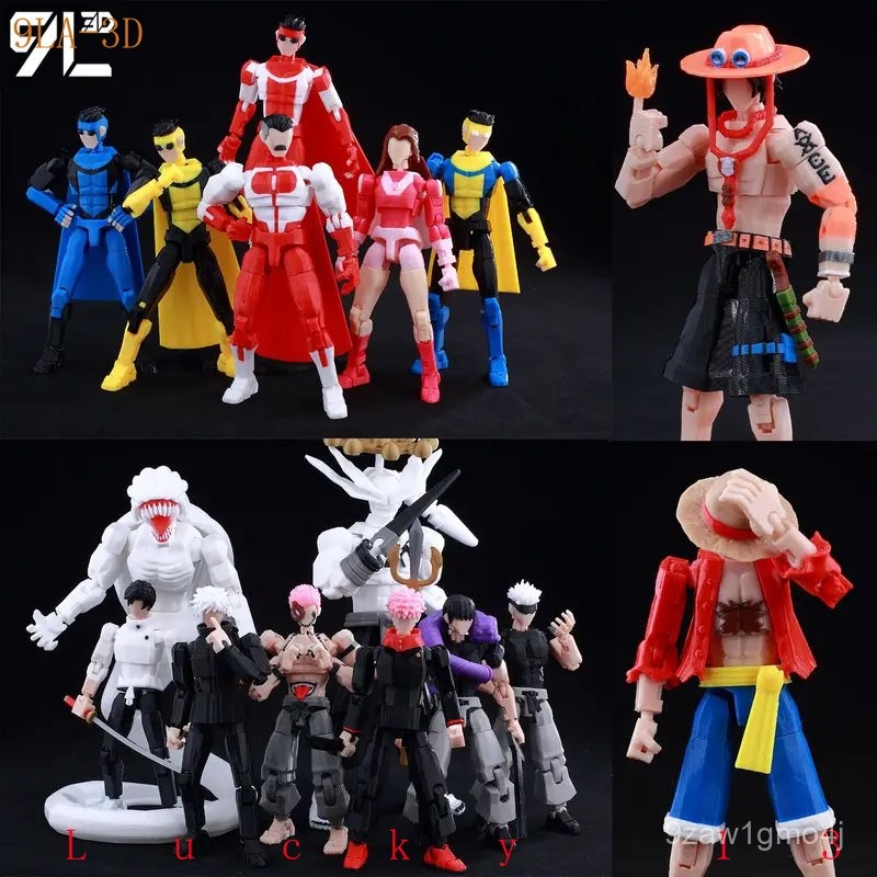 Lucky139L3D Anime Bercetak Naruto Jujutsu Kaisen Watak One Piece ...