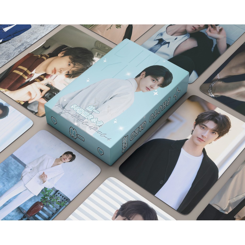 50-55pcs Chinese Drama Actor Lin Yi Hologram Lomo cards The King's ...