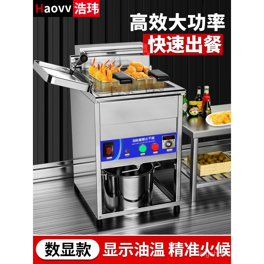 Haowei Vertical Electric Fryer Commercial French Fries Fried Chicken ...