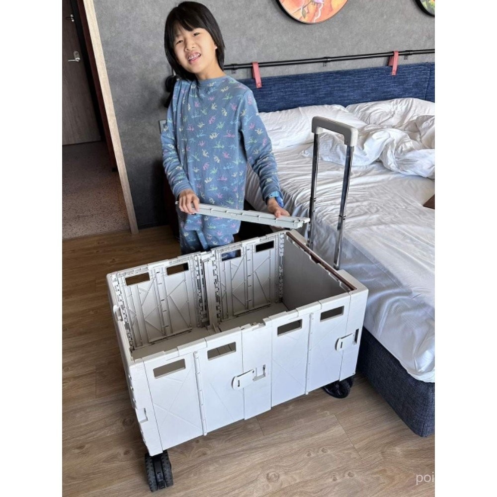 Camping Trailer Folding Trolley Cart Camping Picnic Group Construction ...