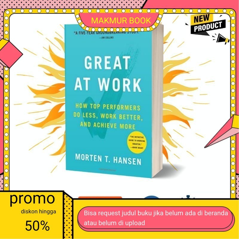 Great At Work book by Morten T. Hansen (English) | Shopee Malaysia