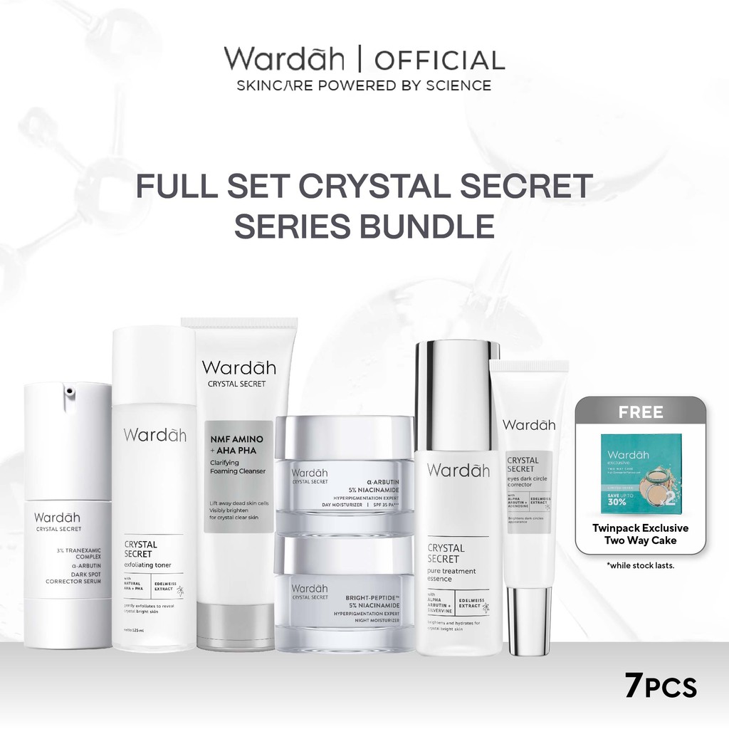Wardah Full Set Crystal Secret Series Bundle | Shopee Malaysia