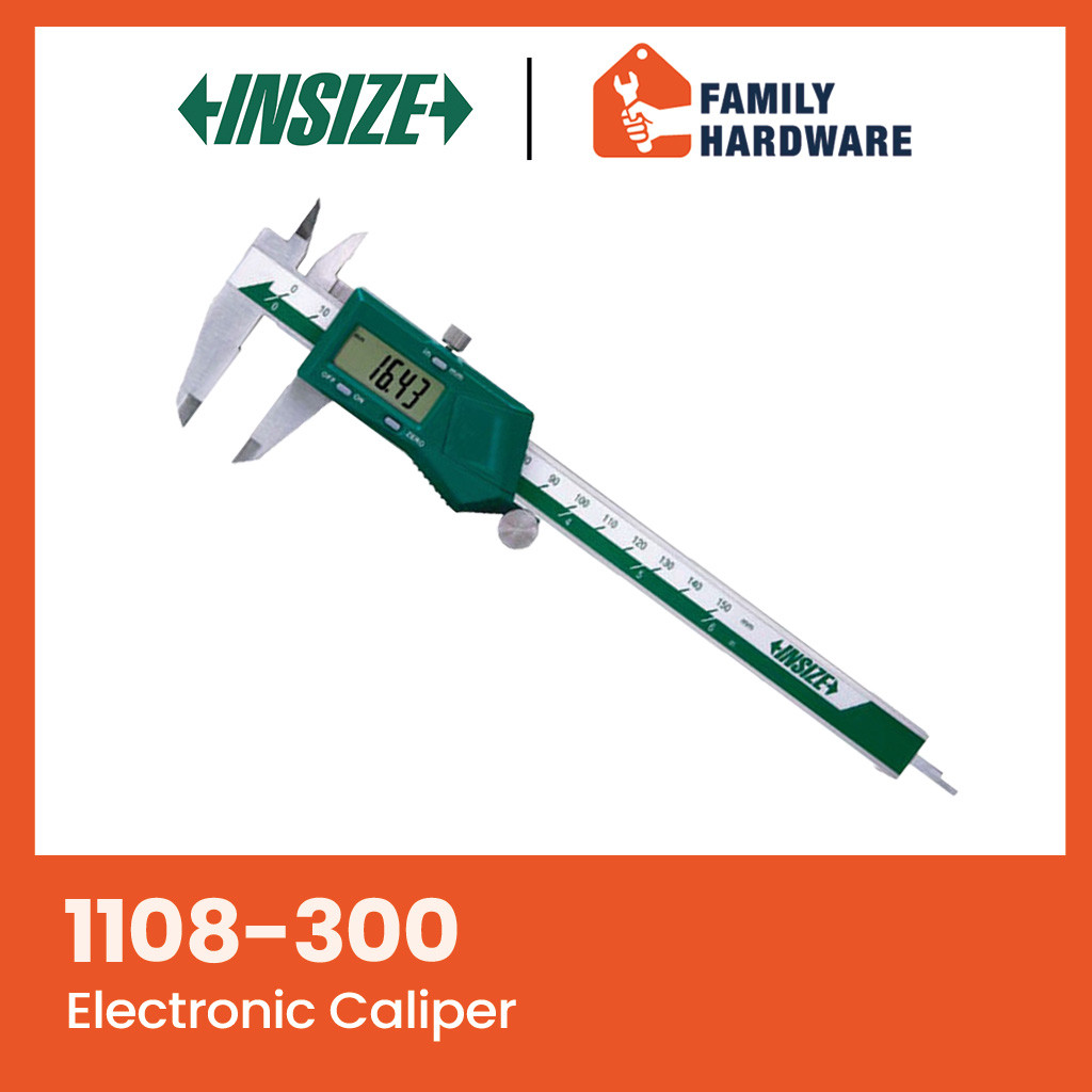 INSIZE 1108-300 Electronic Digital Caliper 300mm 12" Pembaris Digital ...