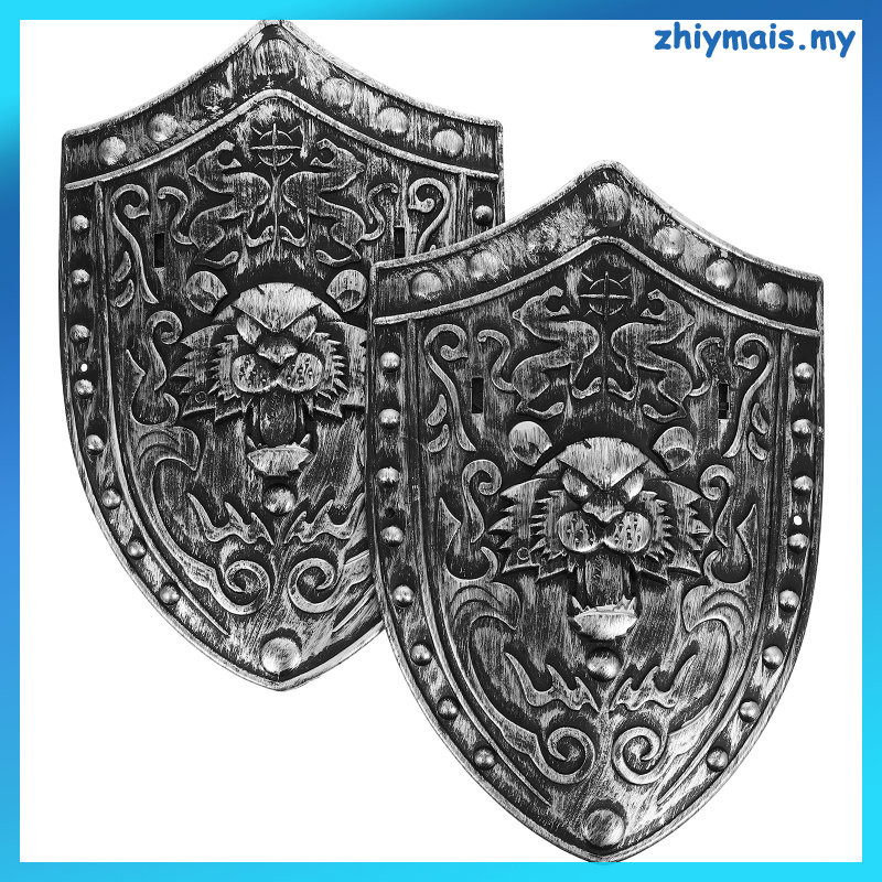 2pcs Knight Shield Toy For Kids Medieval Knight Costume Prop With Lion ...