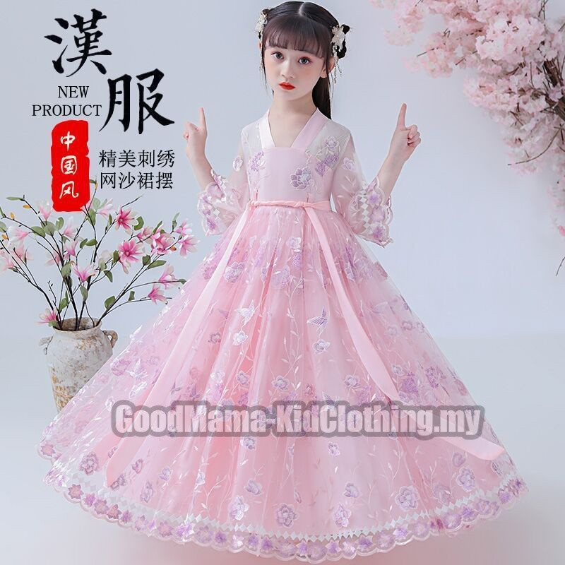 Dress budak perempuan Gaun budak perempuan Girls' Dress Summer New ...