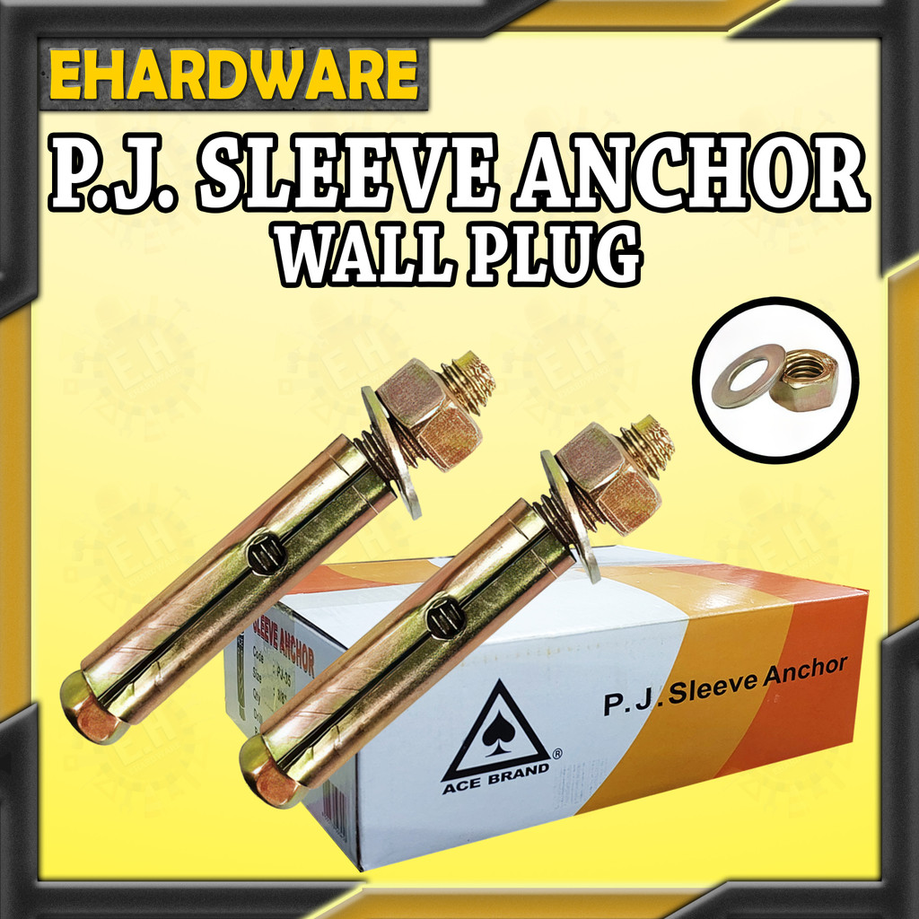 Sleeve PJ Anchor Wall Expansion Bolt Iron Plug / Concrete Wall Plug ...